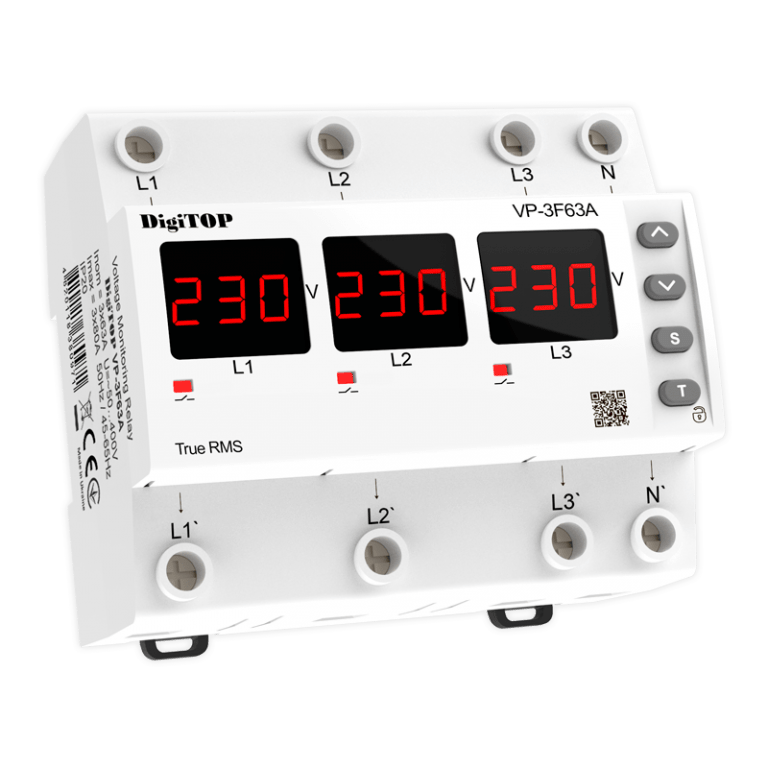 Przekaźnik napięciowy trójfazowy DigiTOP VP-3F63A – DigiTOP