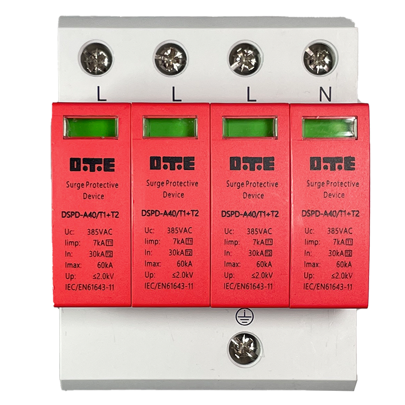 Ogranicznik przepięć AC 385V 60kA T1+T2 D.T.E DSPD-AC385-60 4P – DigiTOP